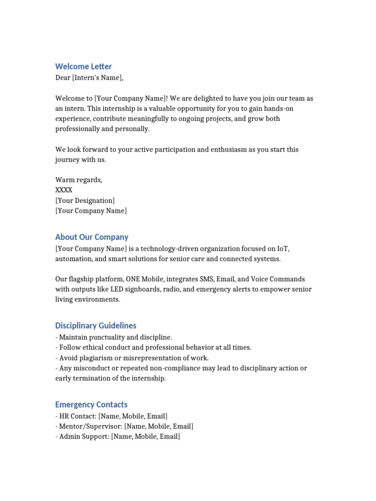 Intern Onboarding Document | PDF | Computing