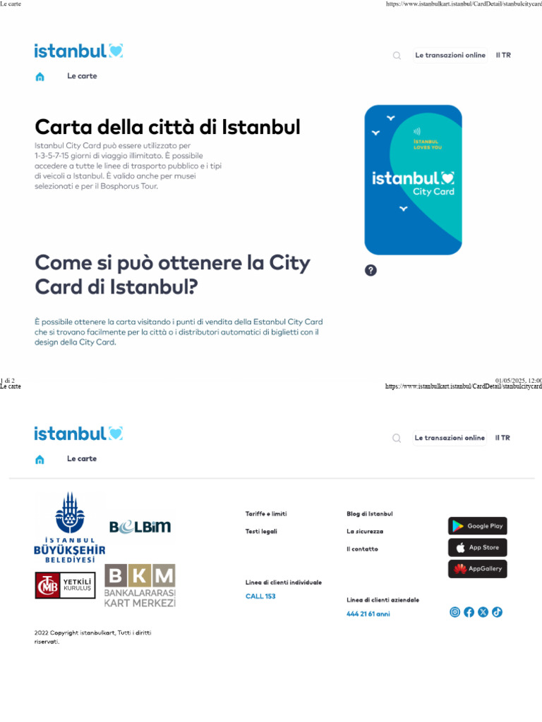 Istanbul City Card | PDF