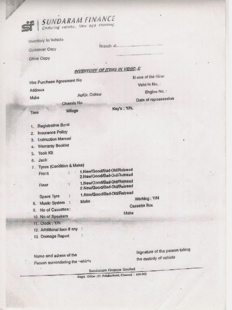 Sundaram Invntry | PDF