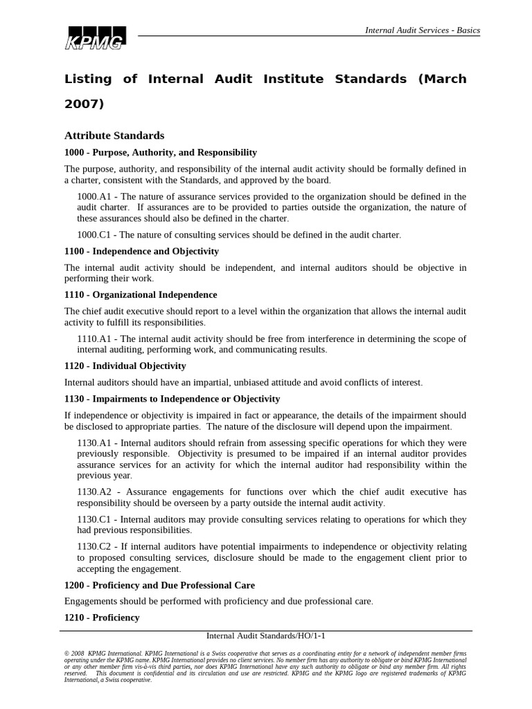 Internal Audit Services Overview | PDF | Internal Audit | Audit