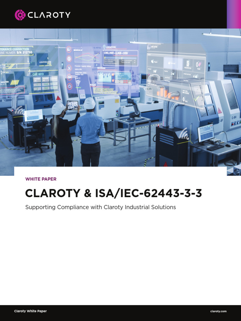 Claroty Isa Iec 62443 3 3 Paper | PDF | Public Key Certificate | Public Key Cryptography