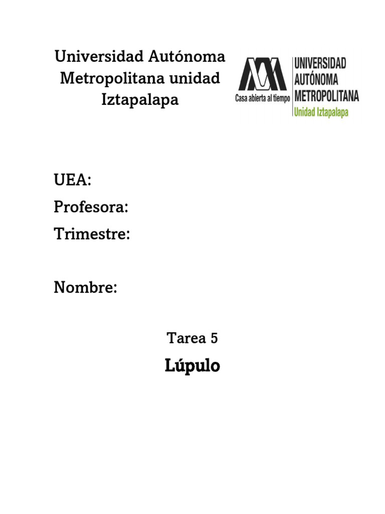 MyC JAVIER TAREA5 | PDF | Lúpulo | Cerveza