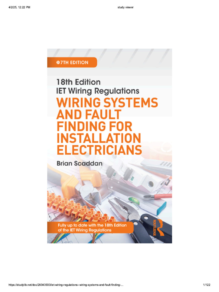 Wiring System and Fault Finding | PDF