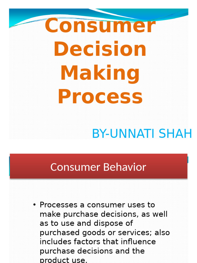 Consumerdecisionmaking 150525074654 Lva1 App6891 | PDF | Behavior ...
