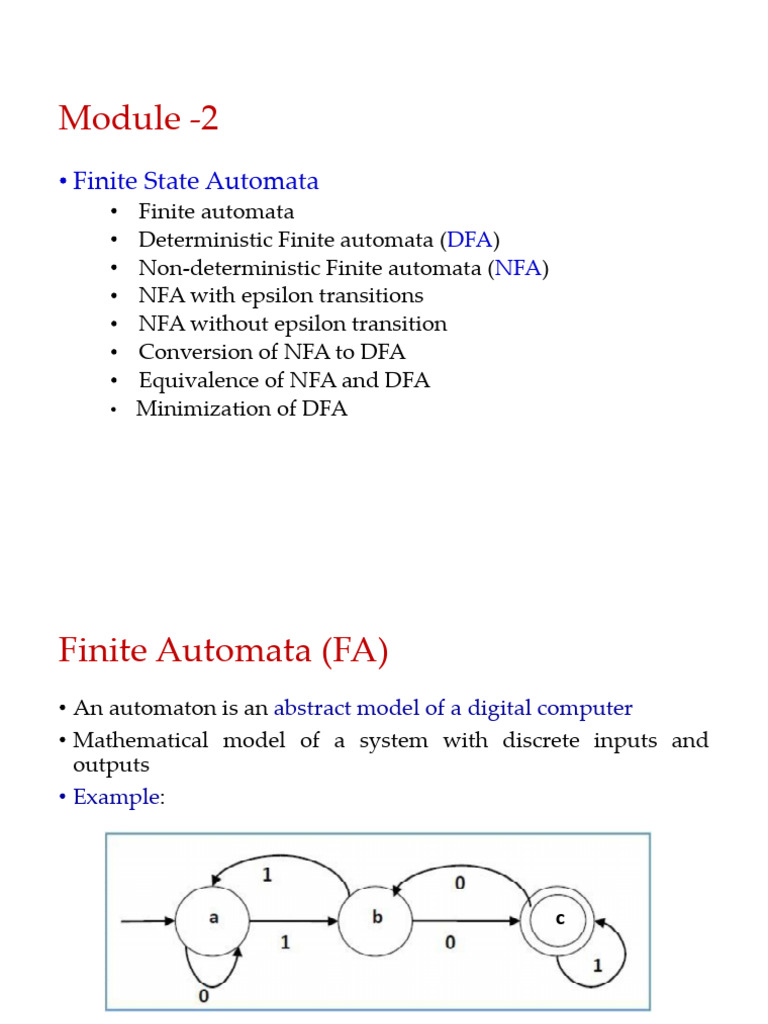 mod2-1 | PDF | Automata Theory | Formal Methods