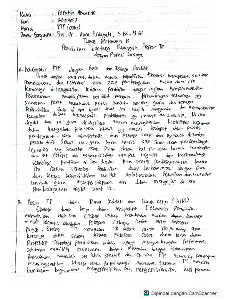 Alfatih Afwanto Tugas Pertemuan 10 PTP | PDF