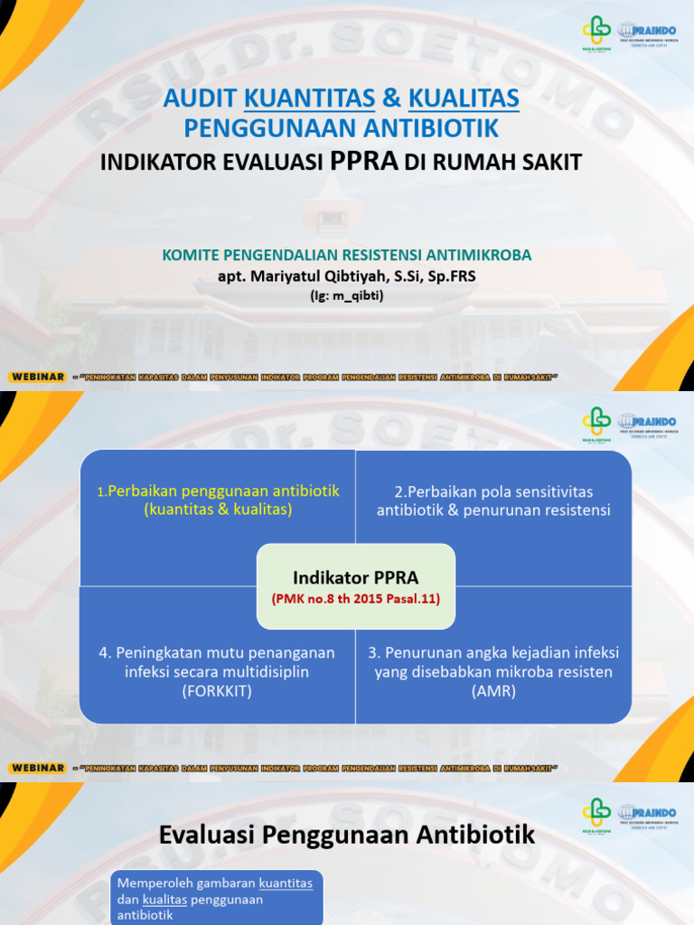 Apt - Qibti - Indikator Kuantitas Kualitas Penggunaan Antibiotik | PDF