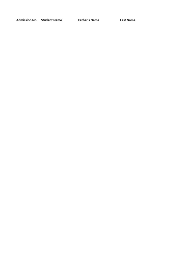 Student Import Data Example | PDF