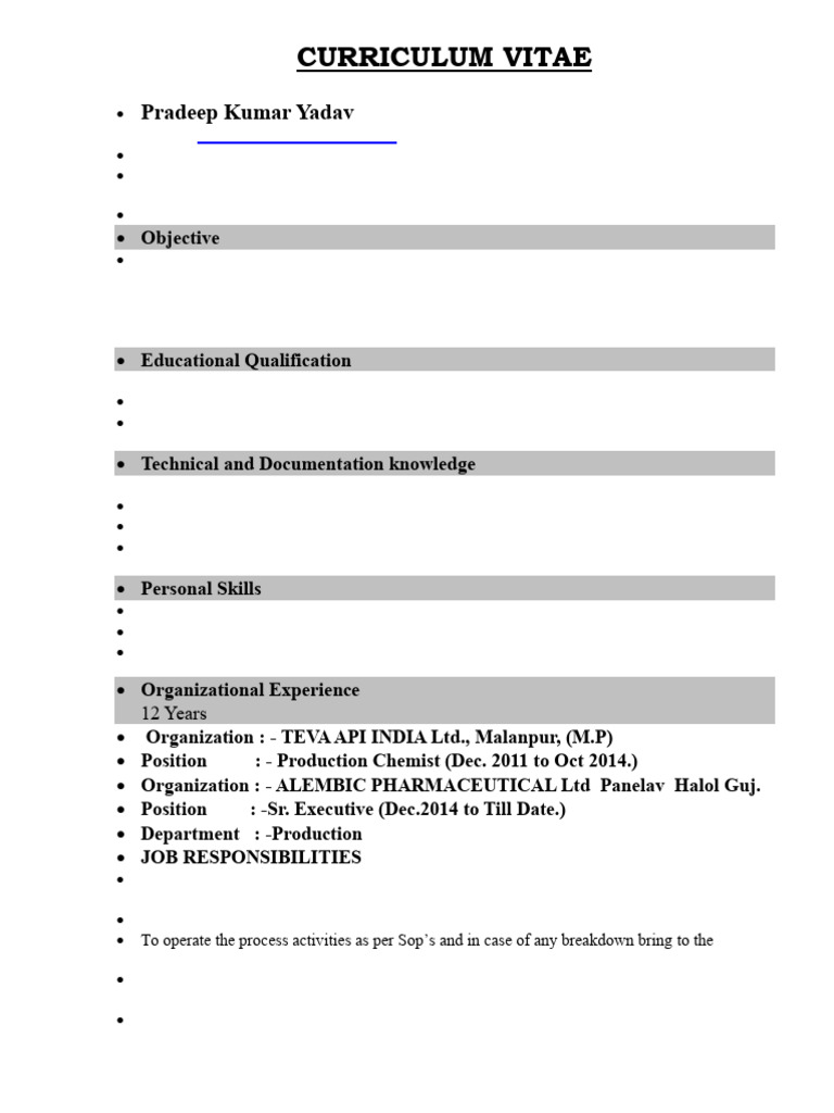 Pradeep Updated Resume 2024 | PDF