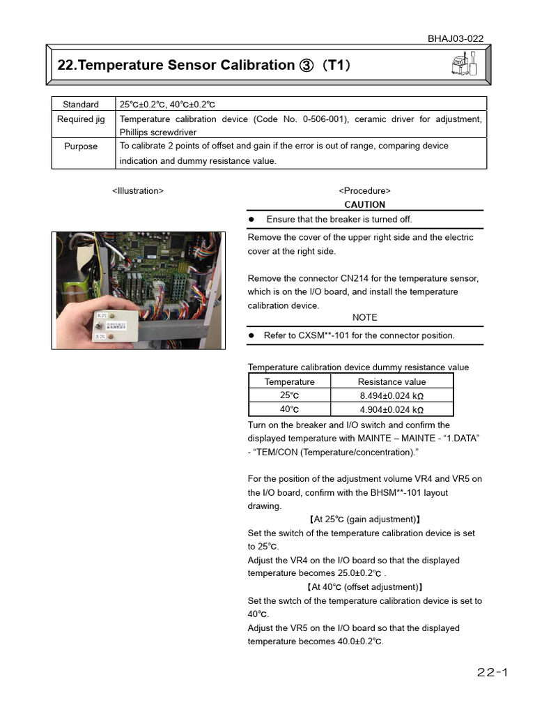 S55Plus Type II 2. Temperature Sensor Calibration T1 | PDF ...
