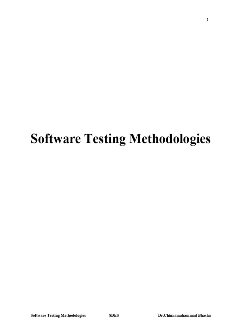STM Unit 1 | PDF | Software Testing | Software Bug