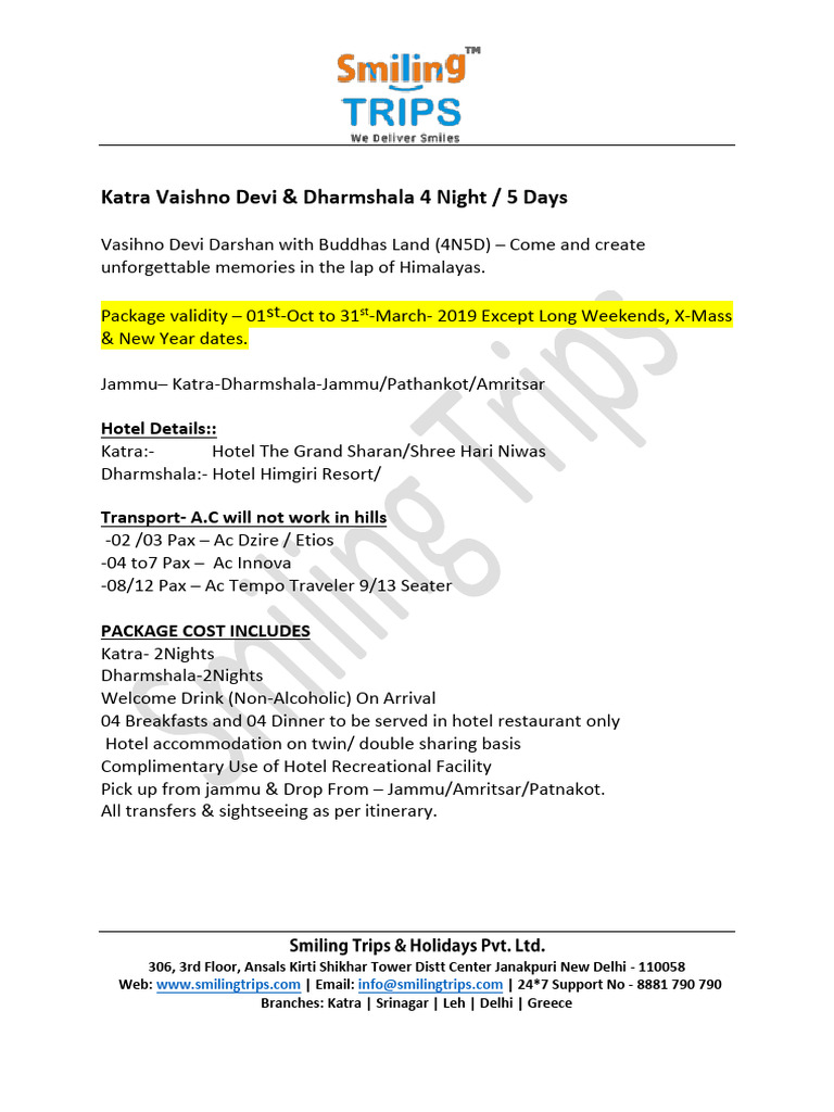 Katra-Vaishno-Devi-Dhharmshala (2) - Edited | PDF