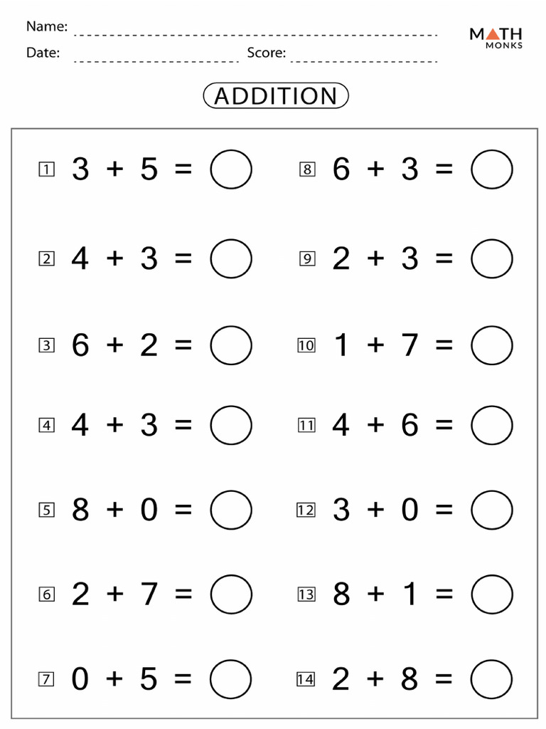Printable-Addition-Worksheets | PDF
