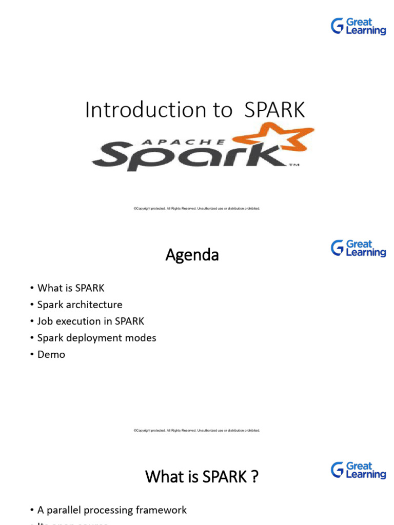 4 Introduction To SPARK | PDF | Apache Hadoop | Apache Spark