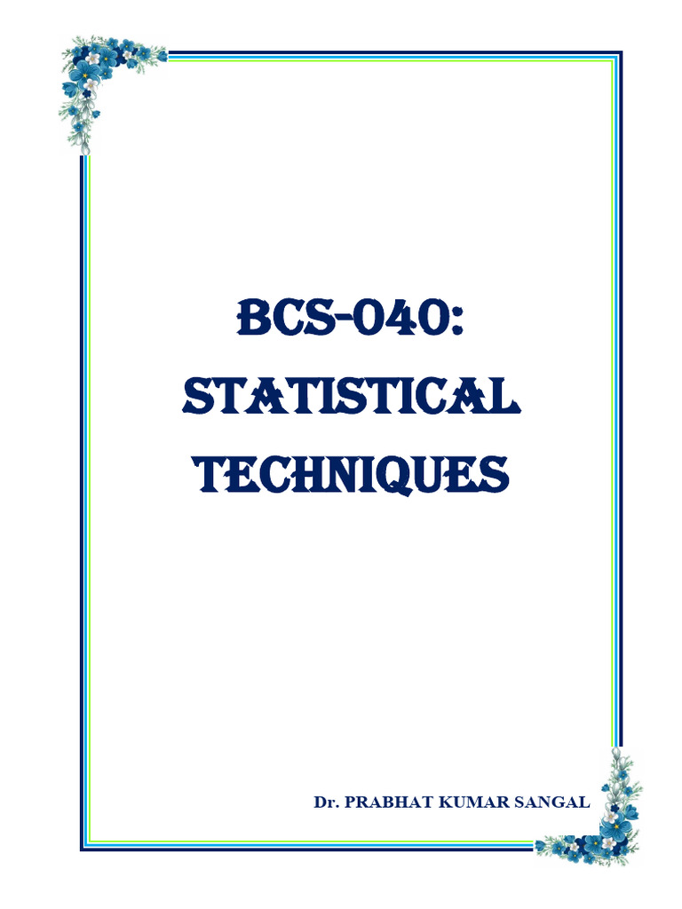 Final BCA Notes | PDF | Level Of Measurement | Data