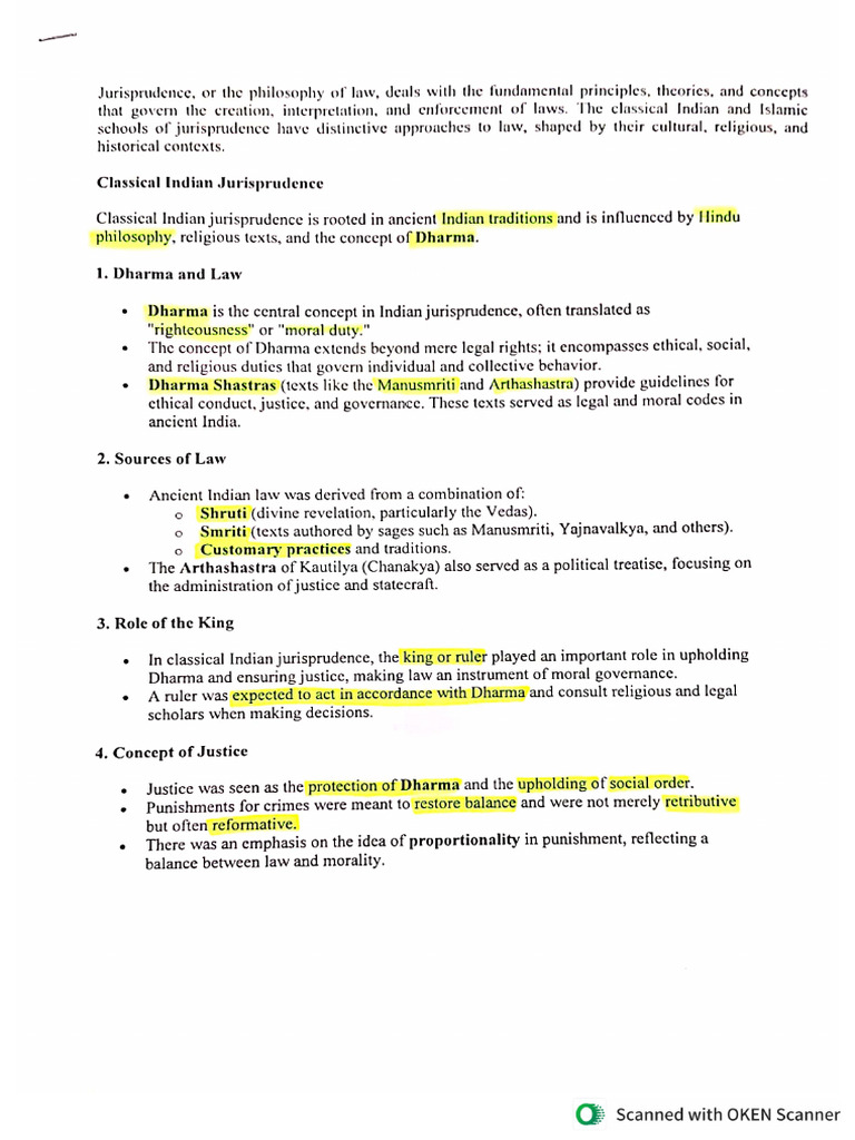 Jurisprudence Notes Unit 1, 2, &3 | PDF