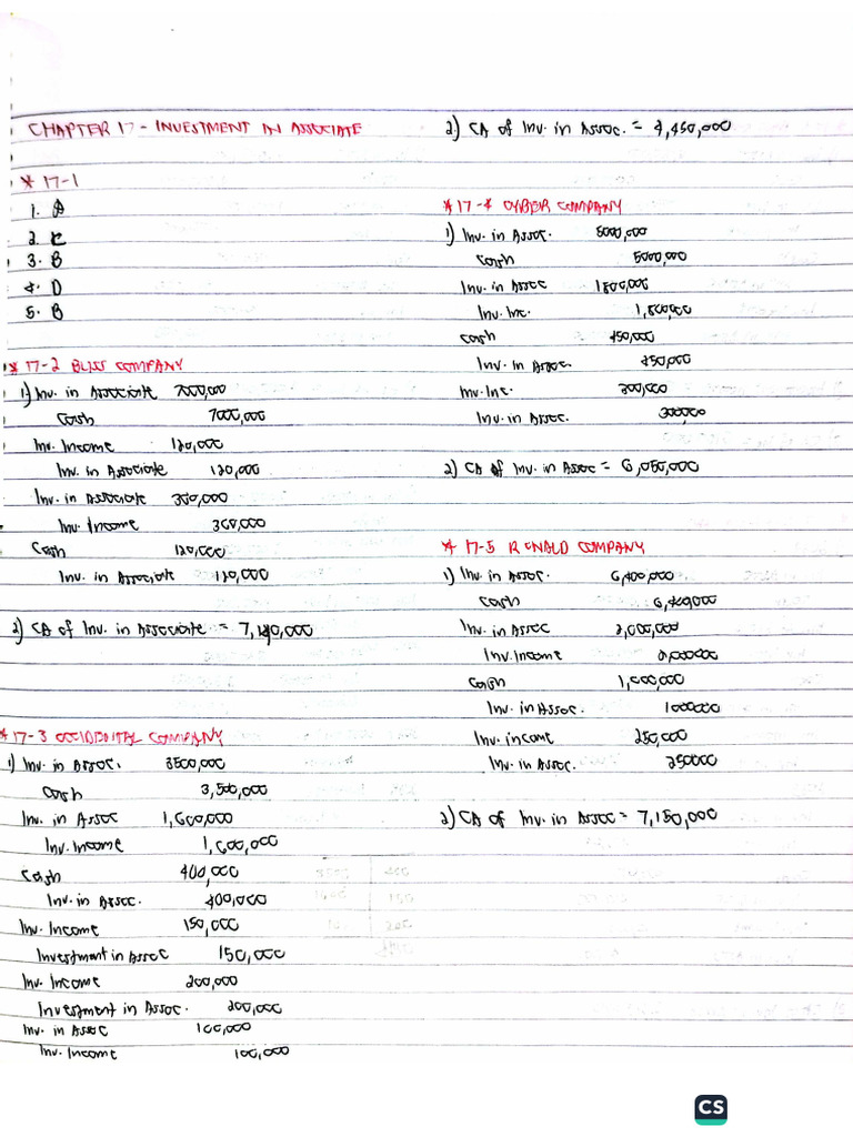 Intacc 1 - Chapter 17 - Problem 1-5 Answer | PDF