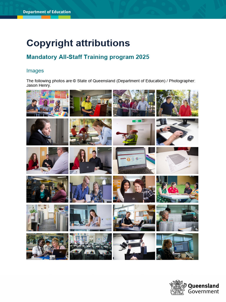 Copyright Attributions for 2025 Training | PDF