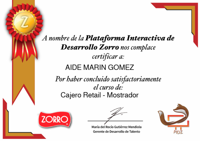 CRM2 - Certificado de Finalización de Curso | PDF