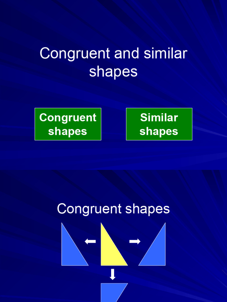 9.5 Congruent and Similar Figures | PDF | Shape | Geometry