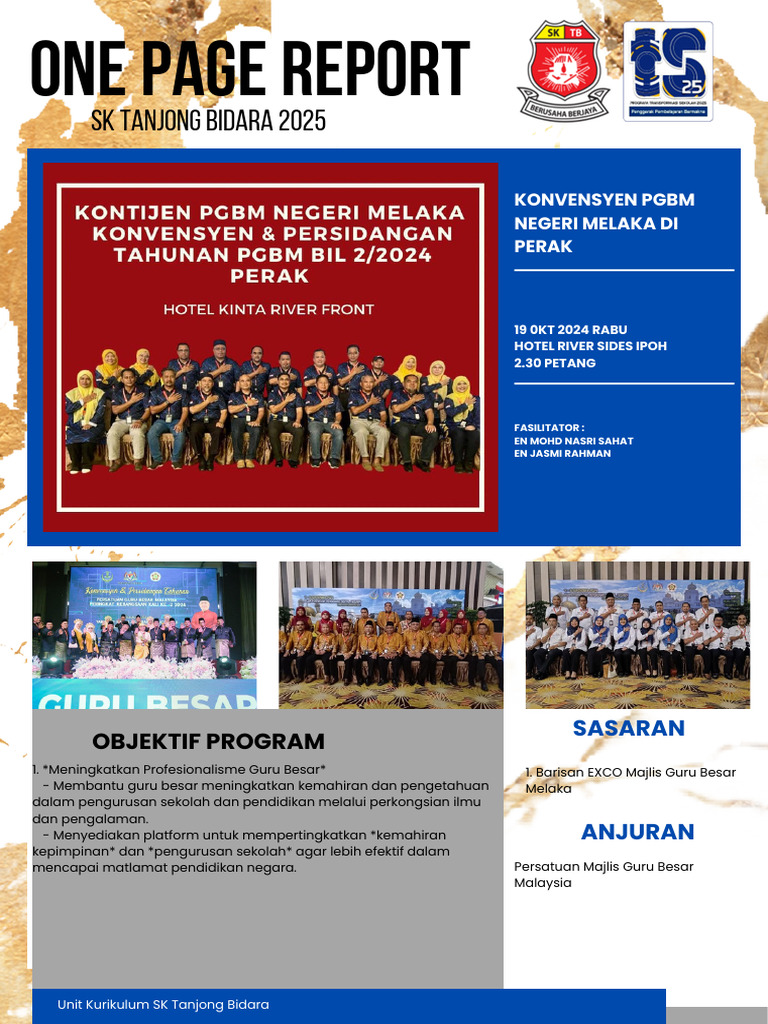 One Page Report PGB | PDF