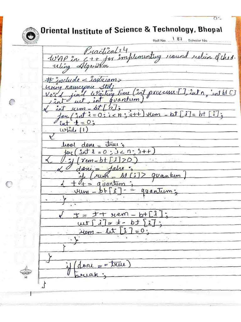 OS Practical 4 | PDF