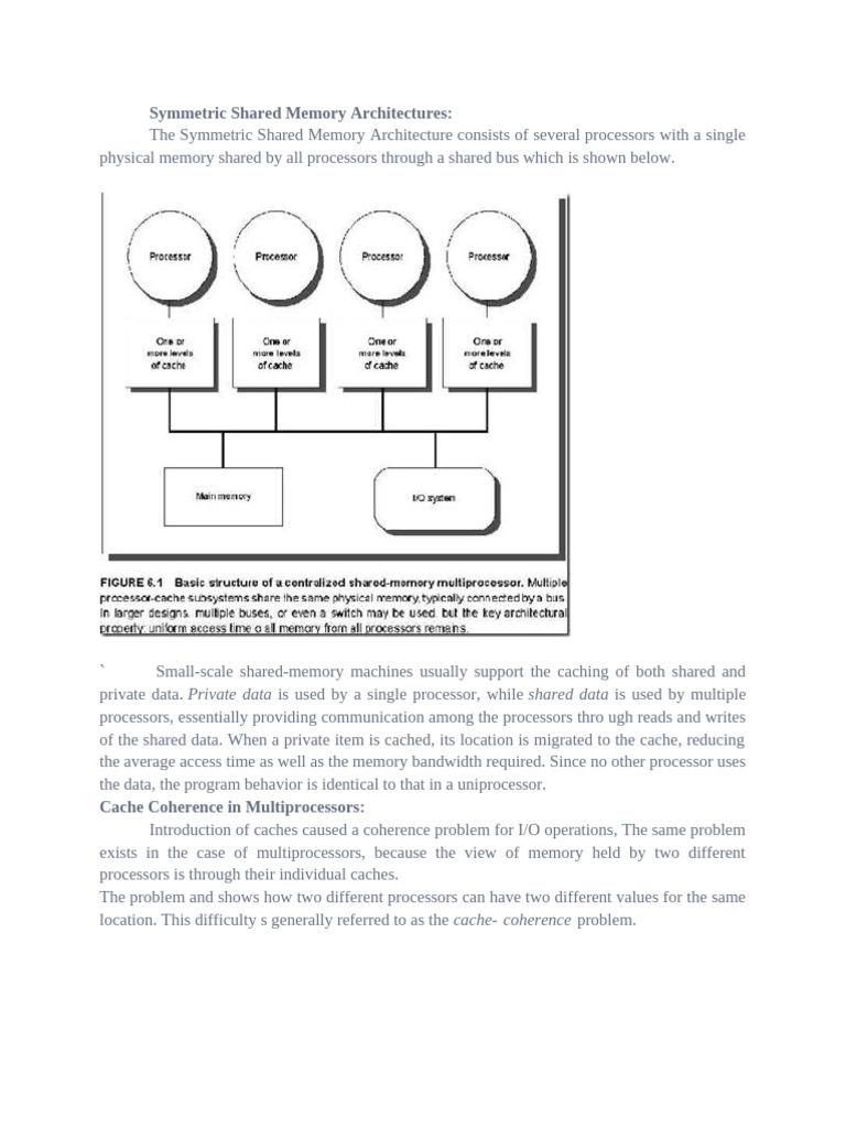 2.symmetric Shared Memory Architectures | PDF | Cpu Cache | Cache (Computing)