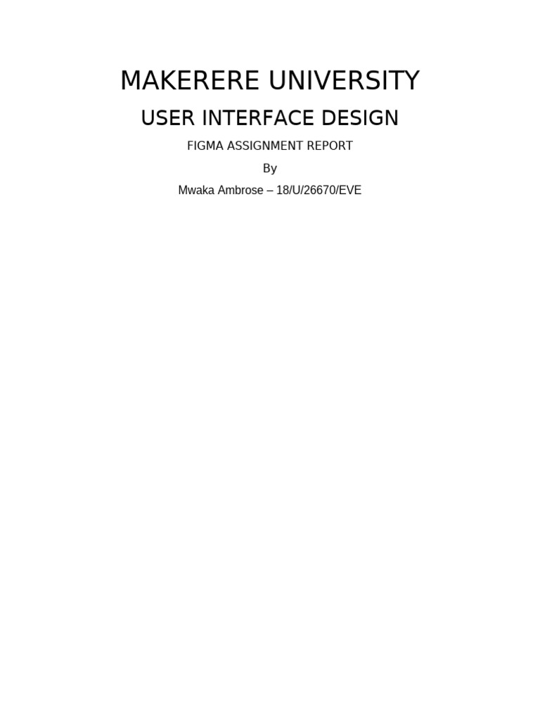 UID - Figma Assignment | PDF