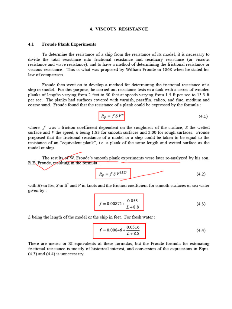 3.2 Lecture - Viscous Resistance | PDF | Boundary Layer | Drag (Physics)
