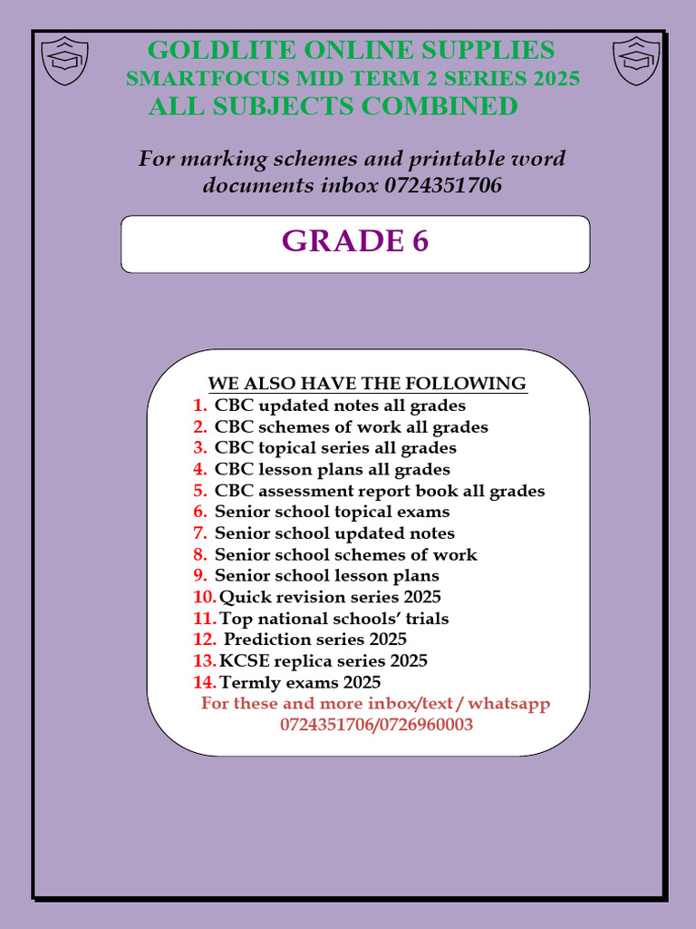 Grade 6 Term 2 Mid Term Exams | PDF | Jesus | Miracle