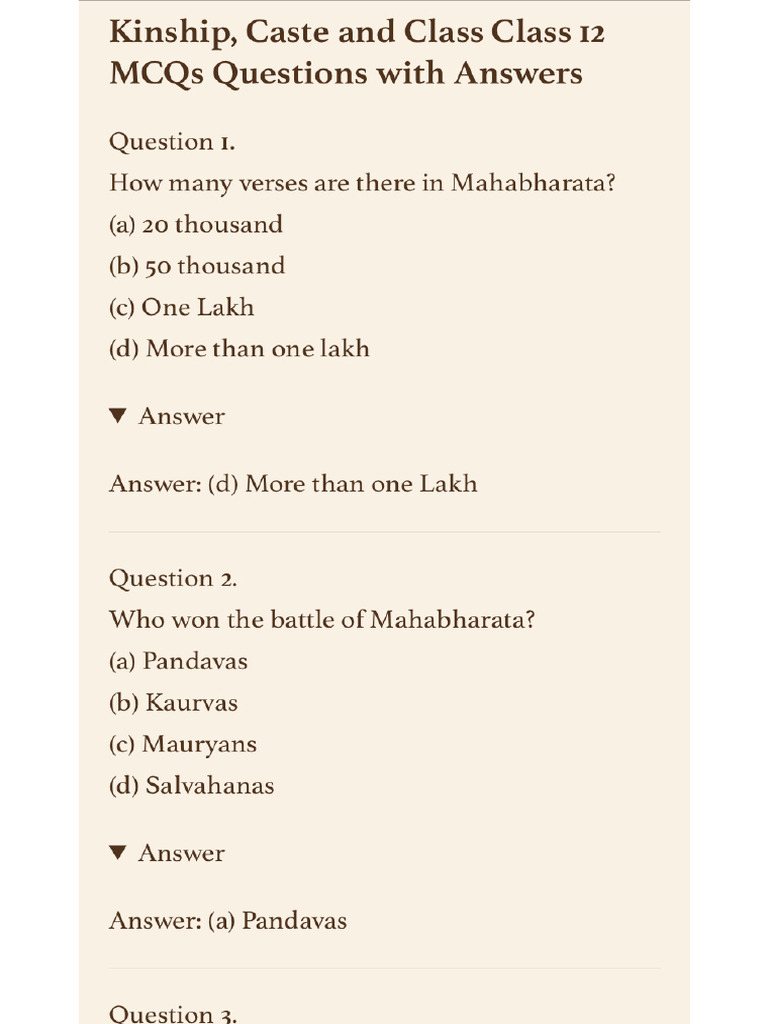 History Ch 3 Mcqs | PDF