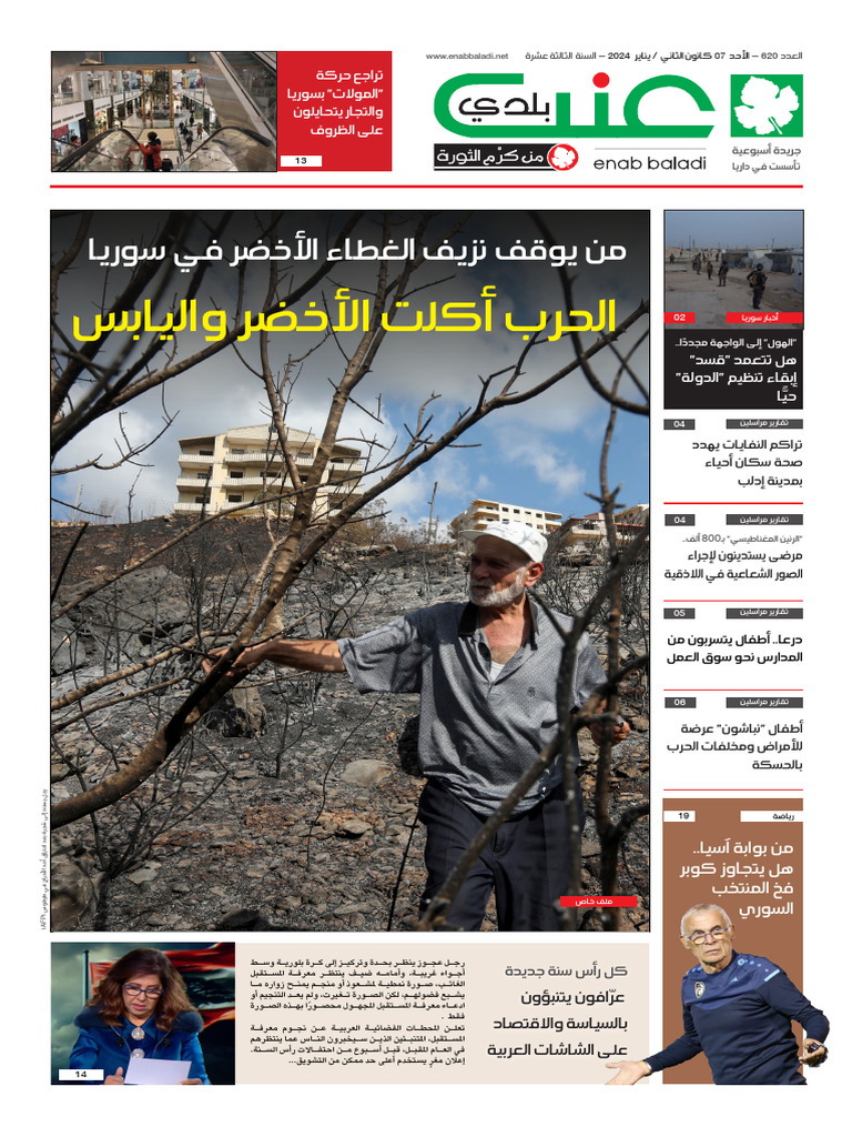 Enab Baladi-Issue 620-07 01 2024 | PDF