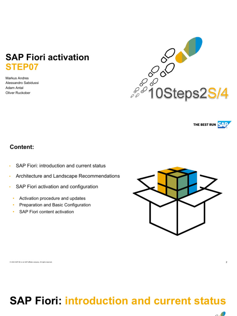 STEP07 SAP Fiori Feb2023 | PDF | Mobile App | Graphical User Interfaces