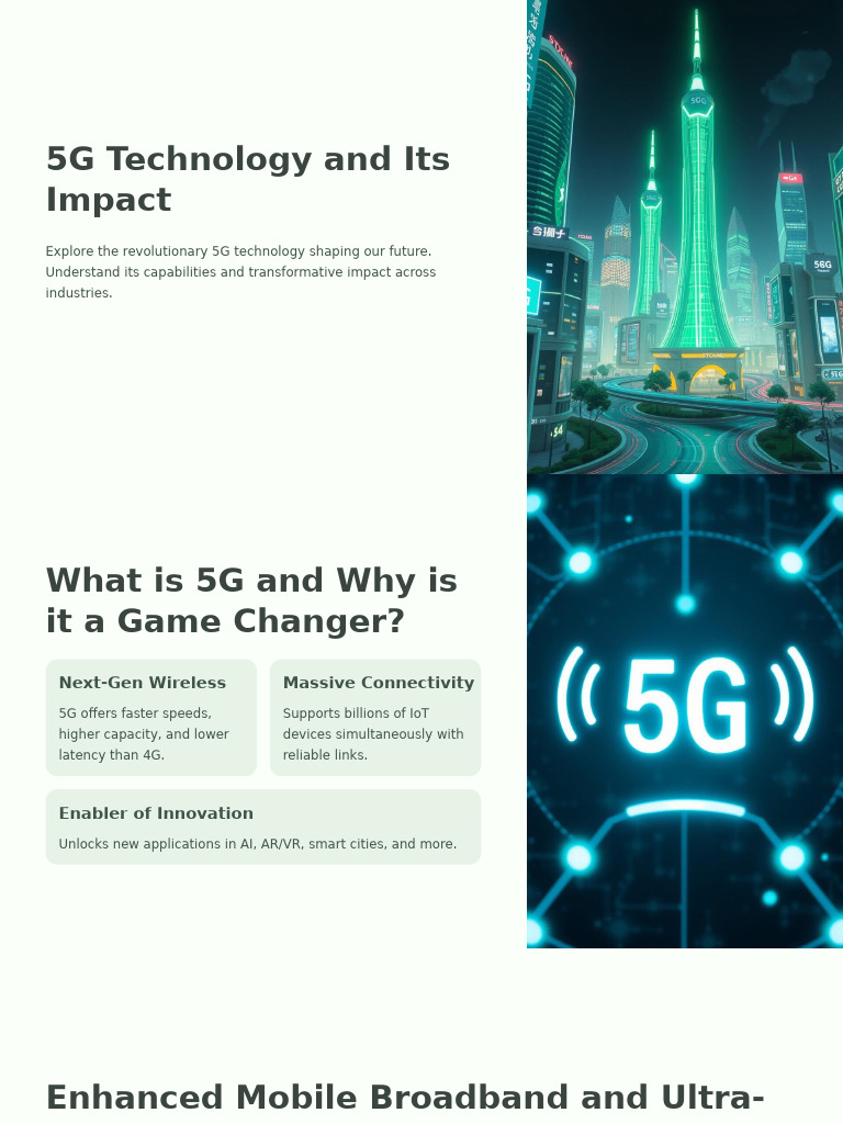 5G Technology: Impact and Applications | PDF | Computer Network ...