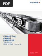 dormakaba ED 100/250 Operator Guide | PDF | Door | Switch