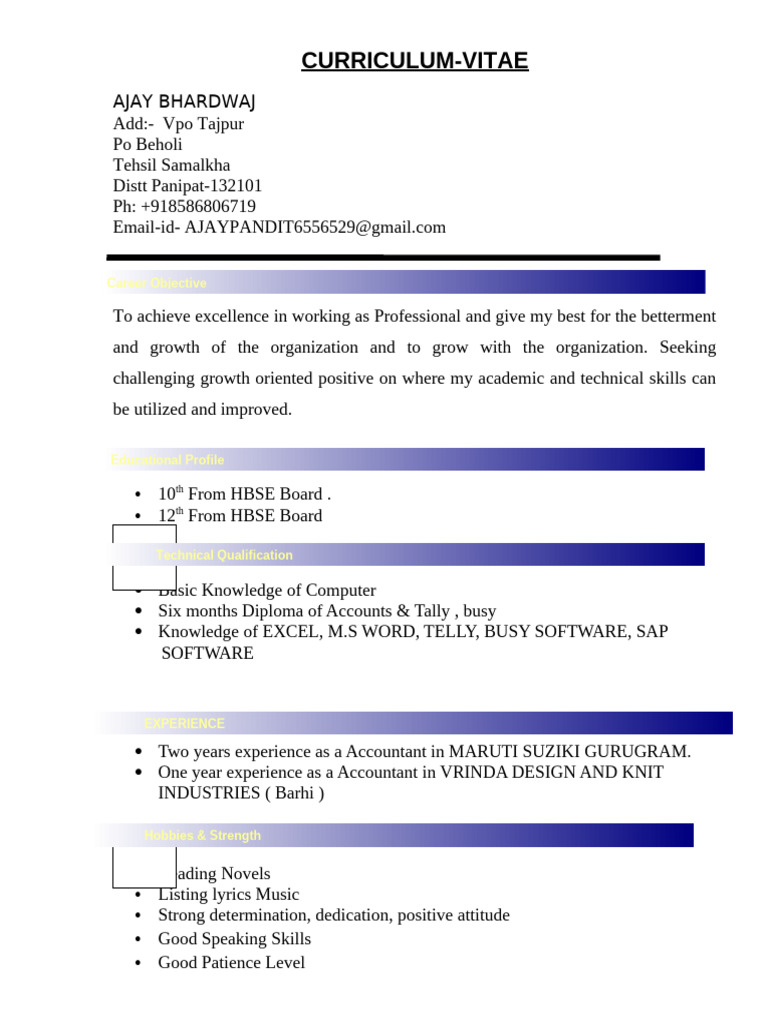 Ajay Resume | PDF