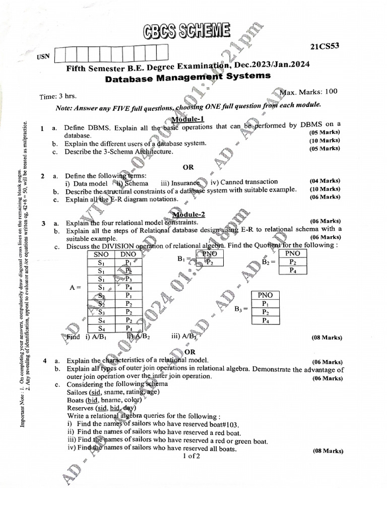 DBMS Reference Paper | PDF