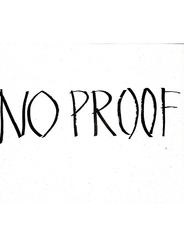 No Proof | PDF