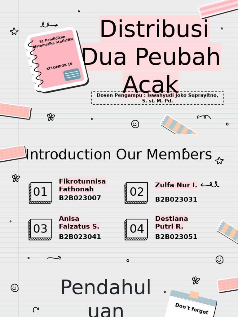 Pert 2_Distribusi Dua Peubah Acak | PDF