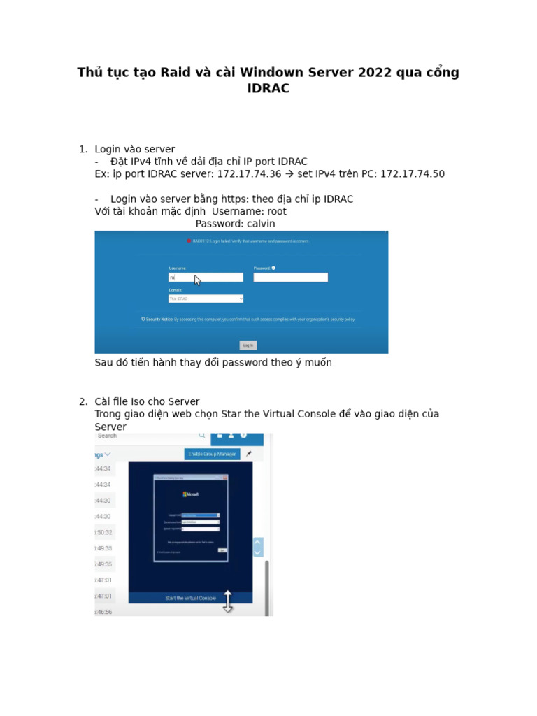 Hướng Dẫn Cài Đặt Windown Server | PDF