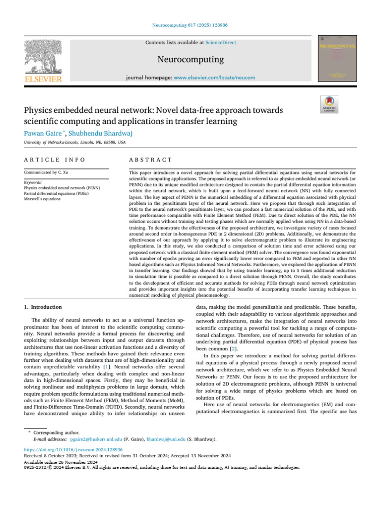 Physics Embedded Neural Network for PDEs | PDF | Partial Differential ...