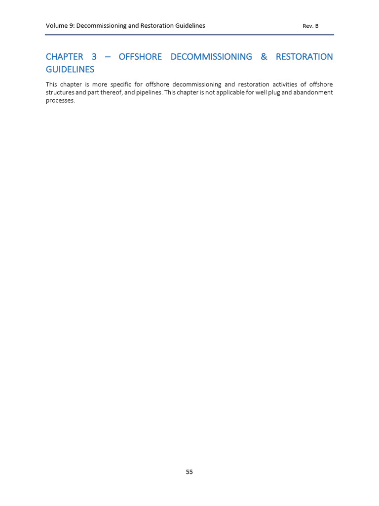 Offshore Decommissioning Guidelines | PDF | Waste | Waste Management