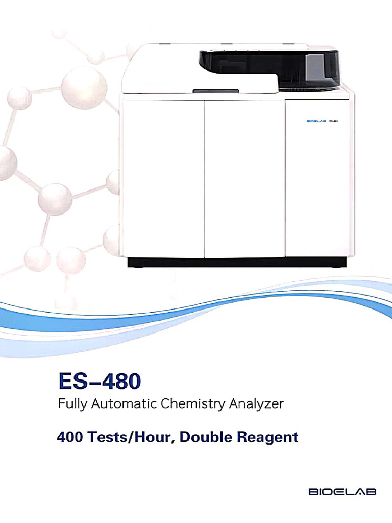 BIOELAB ES-480 Fully Auto Chemistry Analyzer Brochure | PDF