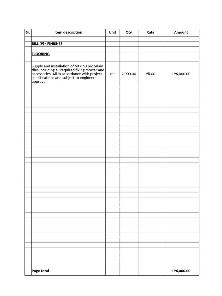 Cost Breakdown | PDF