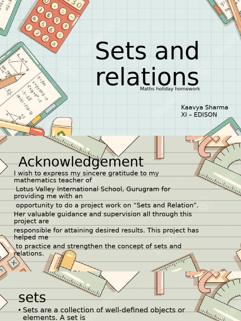 Sets and Relations | PDF