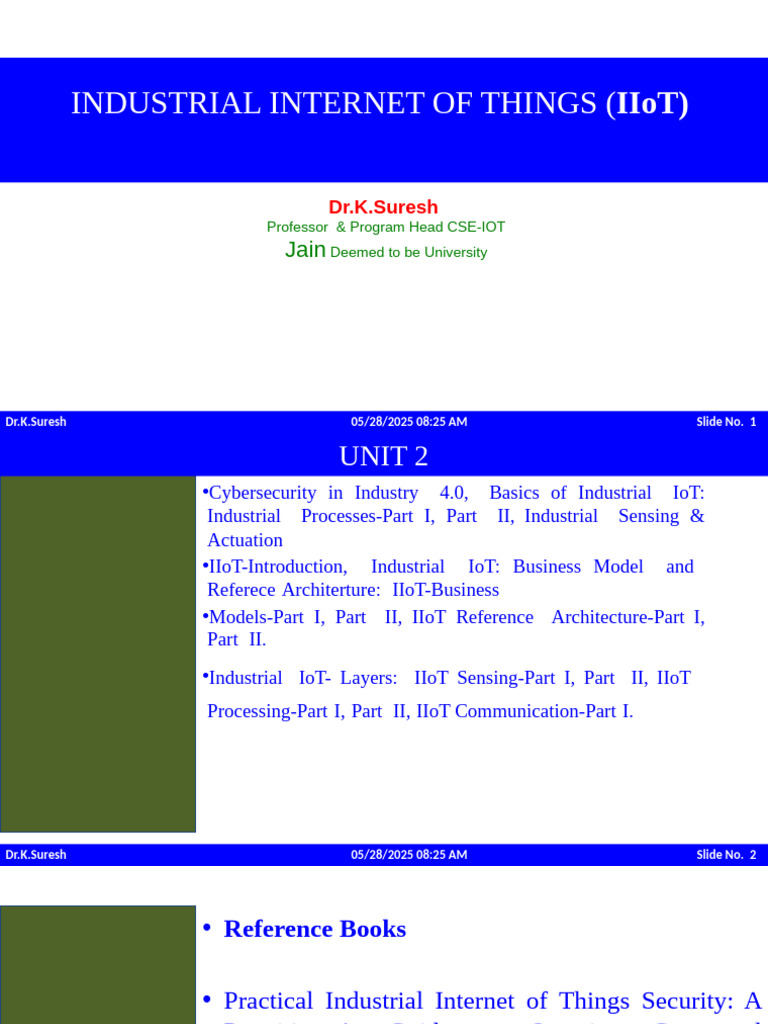 Unit 2 IIoT - 17.01.2024 | PDF | Computer Network | Internet Of Things