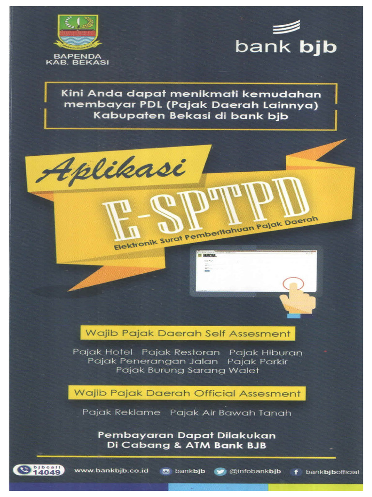 Tata Cara Pelaporan e-SPTPD Online | PDF