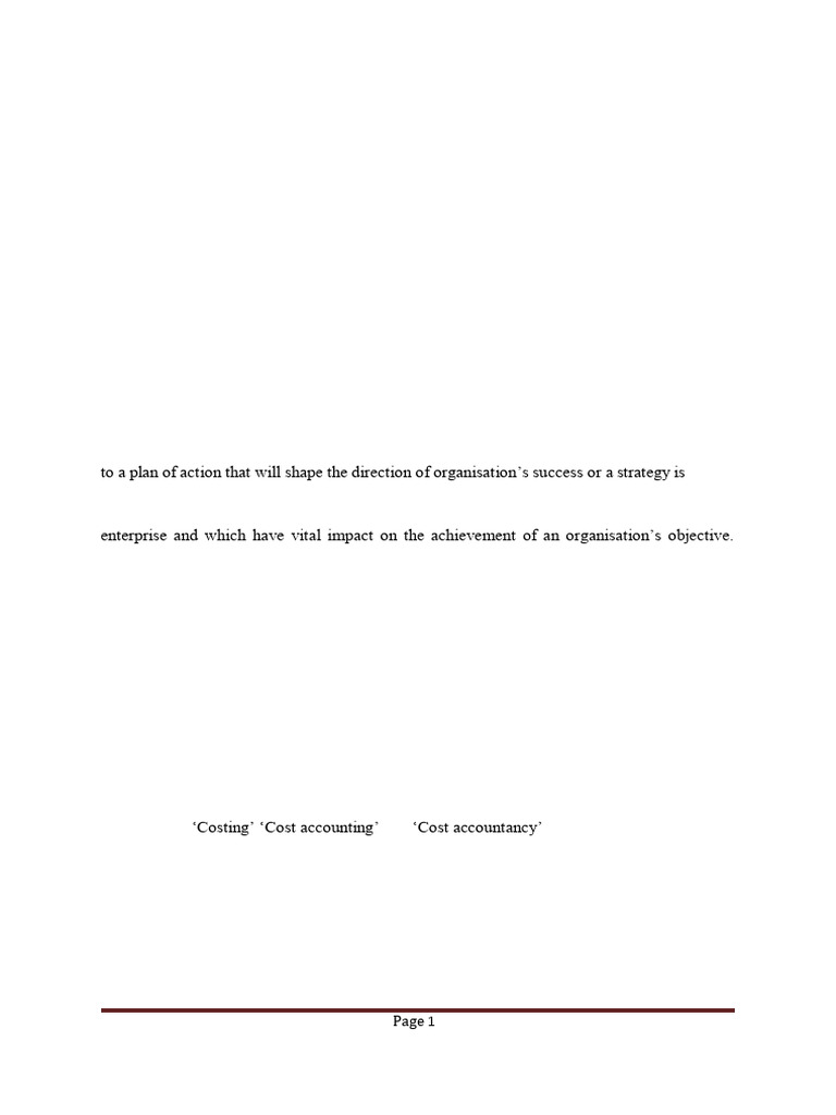 Module 1 Costing Strategy | PDF | Cost Accounting | Accounting