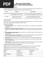 Class11 Business Studies Chapter1 Notes | PDF
