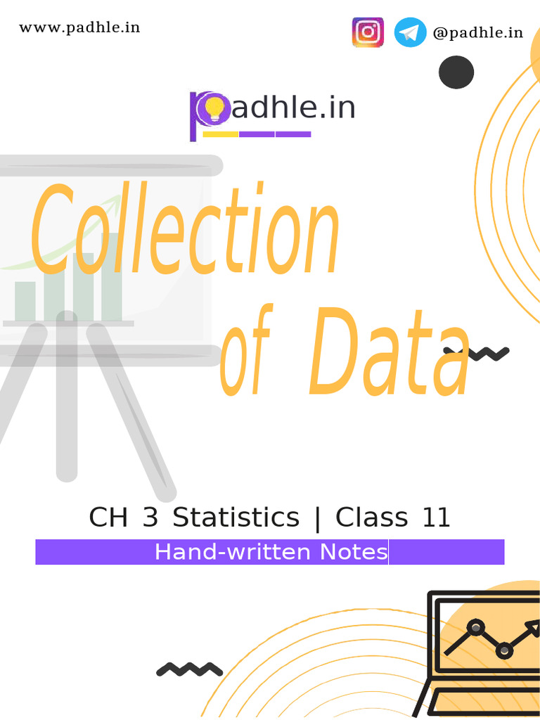 Padhle 11th - 3 - Collection of Data - Statistics - Economics | PDF